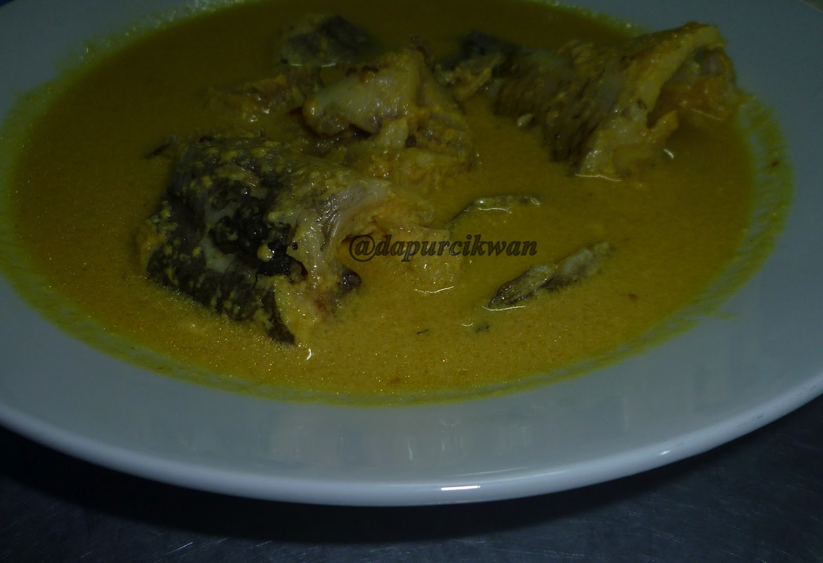 dapurCikWan: GULAI DARAT IKAN DARAT