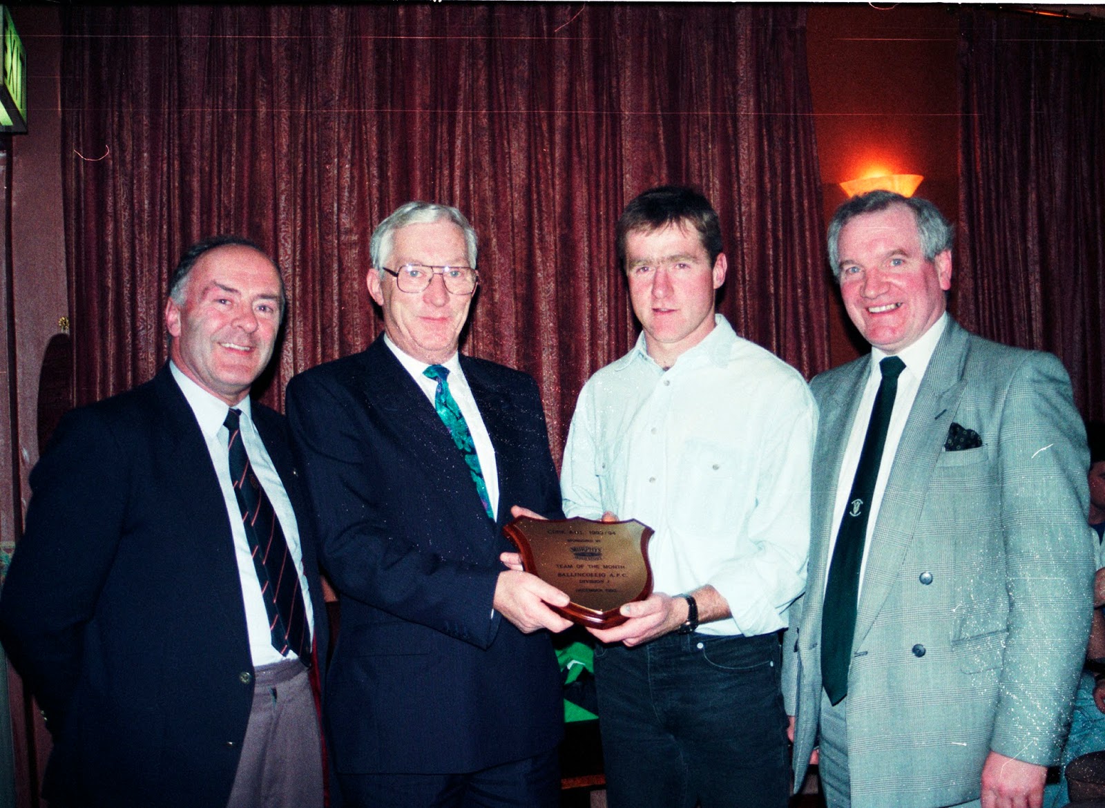Ballincollig Team-of-Month Jan 94 R188