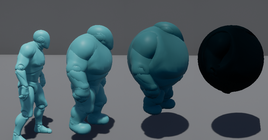 Simple morphing with material