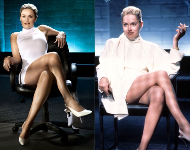 the other paper: Lindsey Vonn recreated Sharon Stone's famous 'Basic Instinct' leg-crossing scene