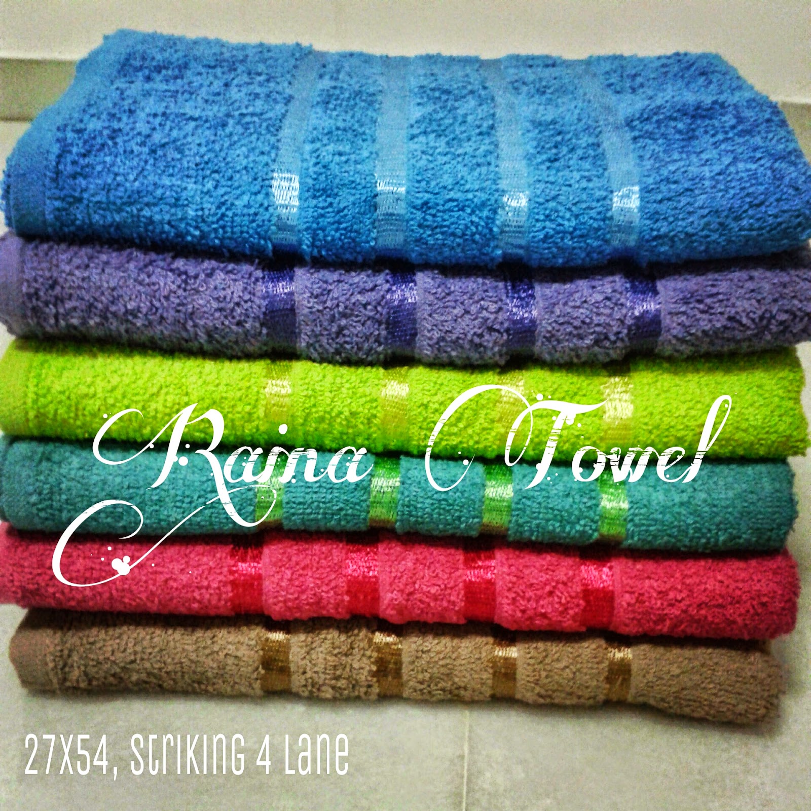 Tempahan set tuala mandi dari Putrajaya