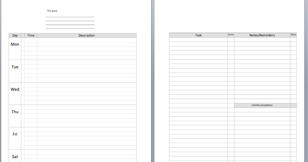 Philofaxy: A5 Undated Diary Layouts
