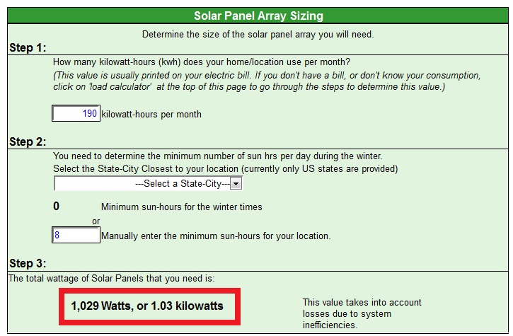 GREEN ENERGY ADVENTURE BY MECHANICAL ENGINEER: Solar Panel Sizing Basis