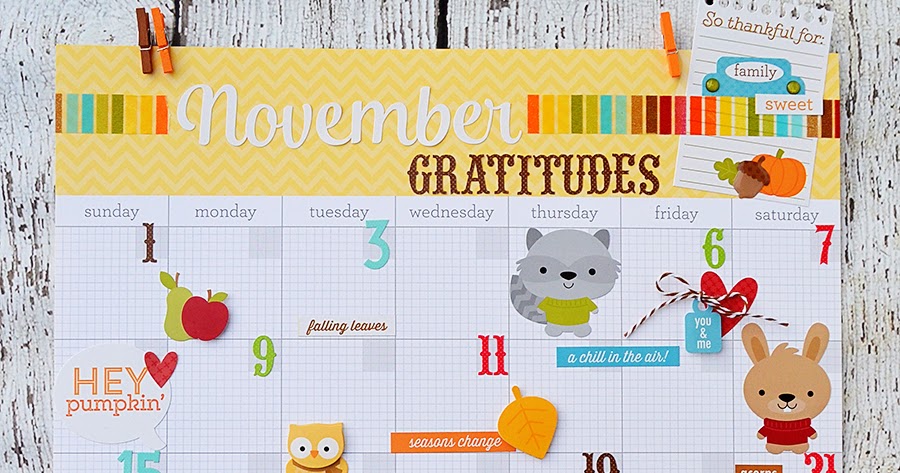 Doodlebug Design Inc Blog: Daily Doodles: November Gratitudes Calendar ...