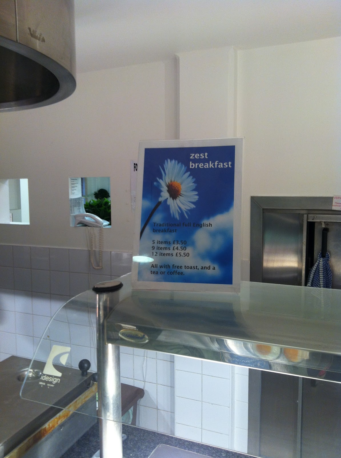 The Fry up Inspector: Cafe Zest @ UEA - Norwich