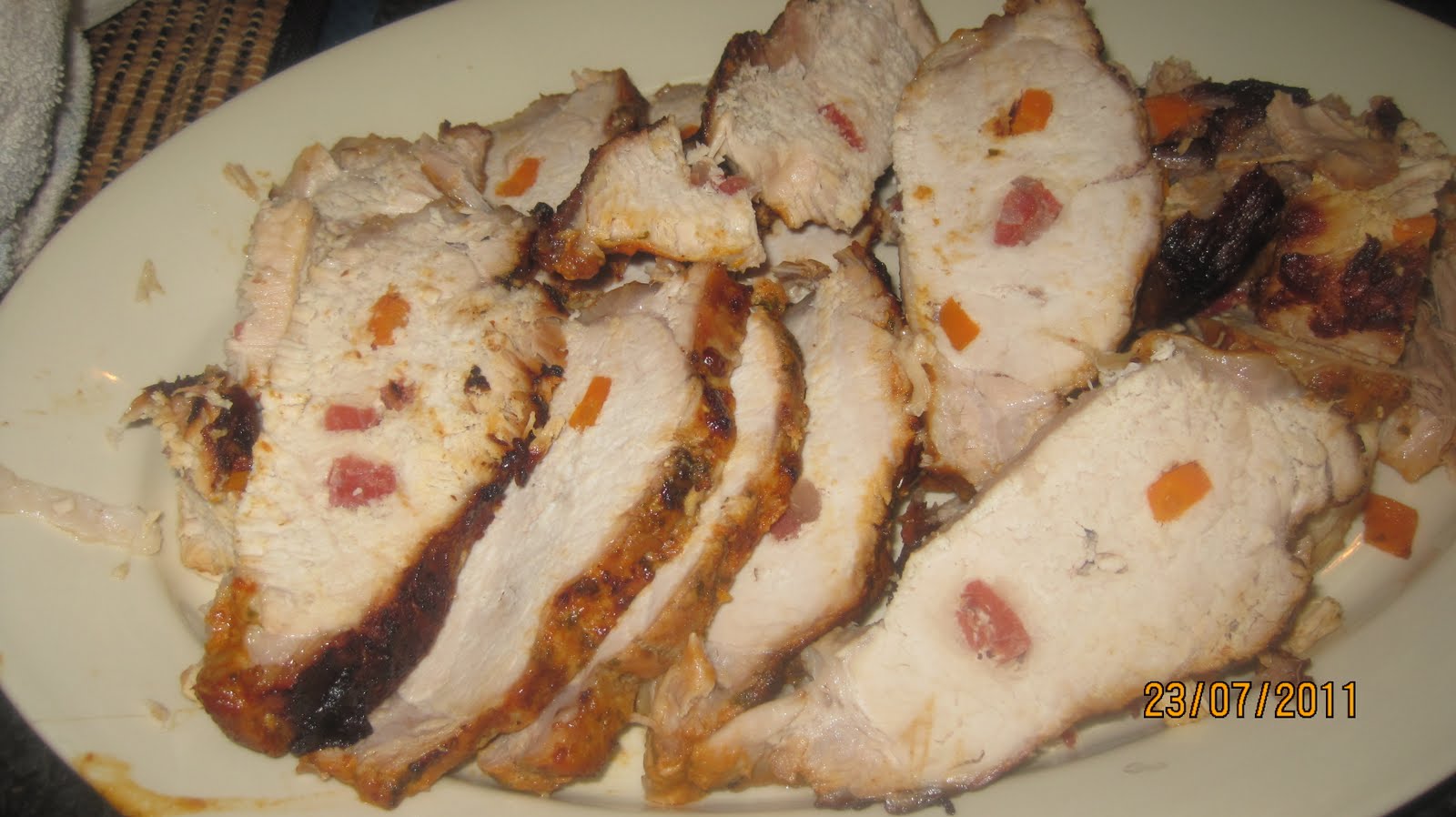 Recetas de cocina casera: LOMO DE CERDO MECHADO