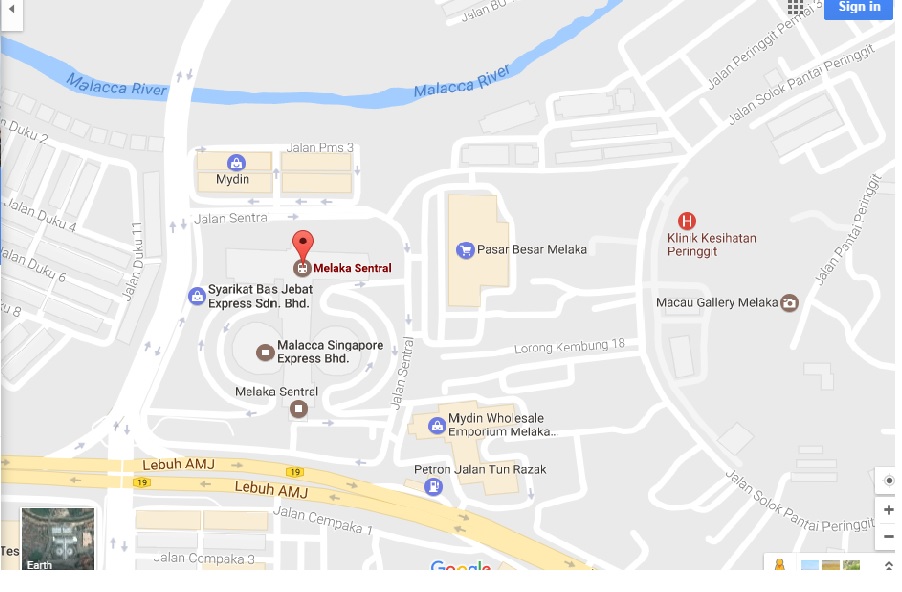 Melaka Sentral to Politeknik Melaka by bus panorama