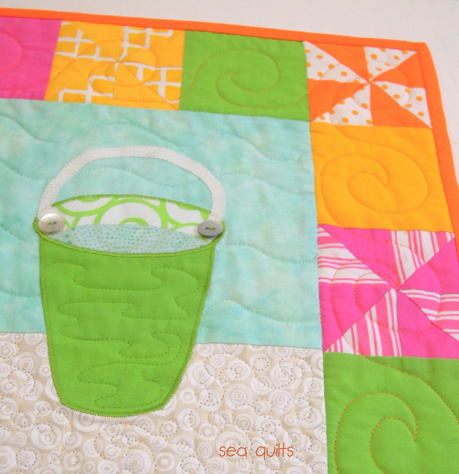 Sea Quilts: ~ Neon Sand Buckets