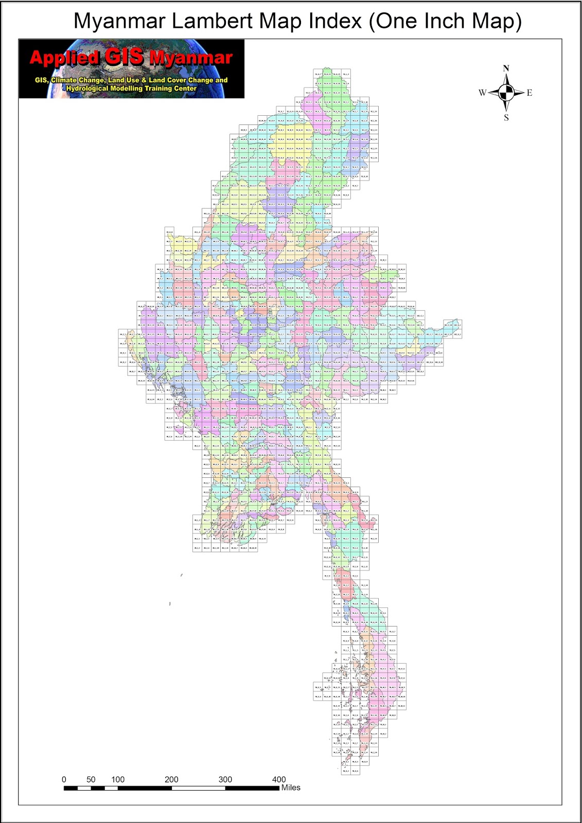 Mandalay Pioneer Geoengineering Services: Map Index of Myanmar
