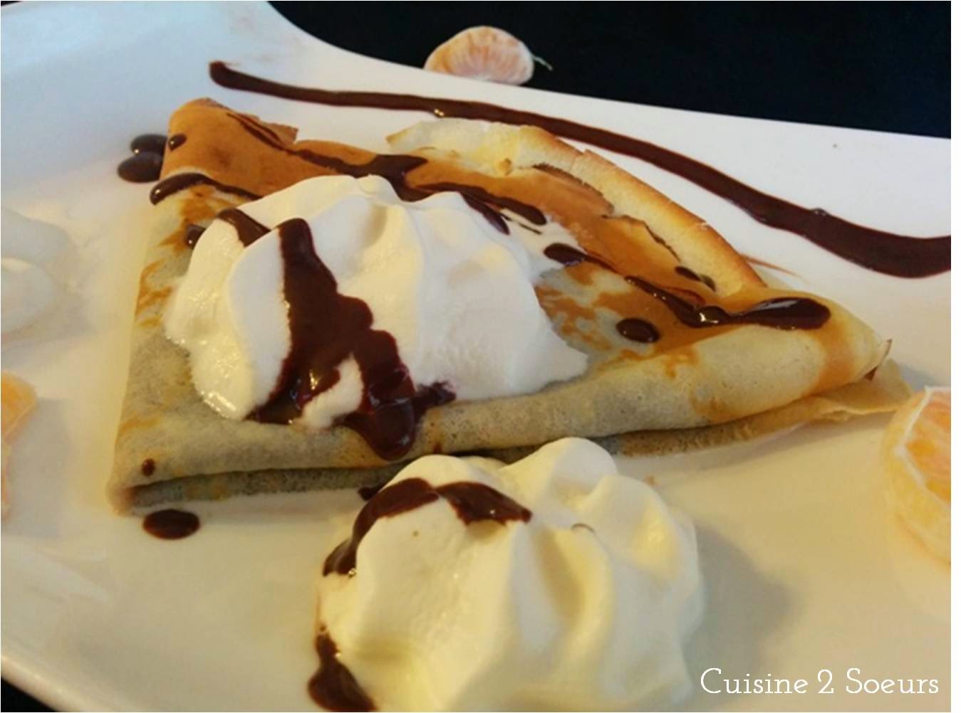 Cuisine 2 Soeurs: Crêpe au chocolat et chantilly de clémentines ...