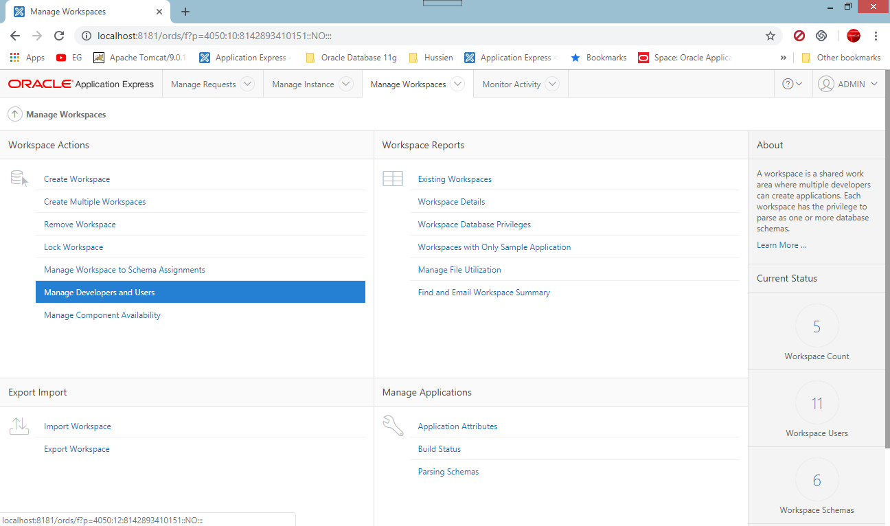 خطـــوات سهلـــة لإنشــاء مشـــروع جديـــد Oracle Developer Project Tasks 4 Create Oracle Apex