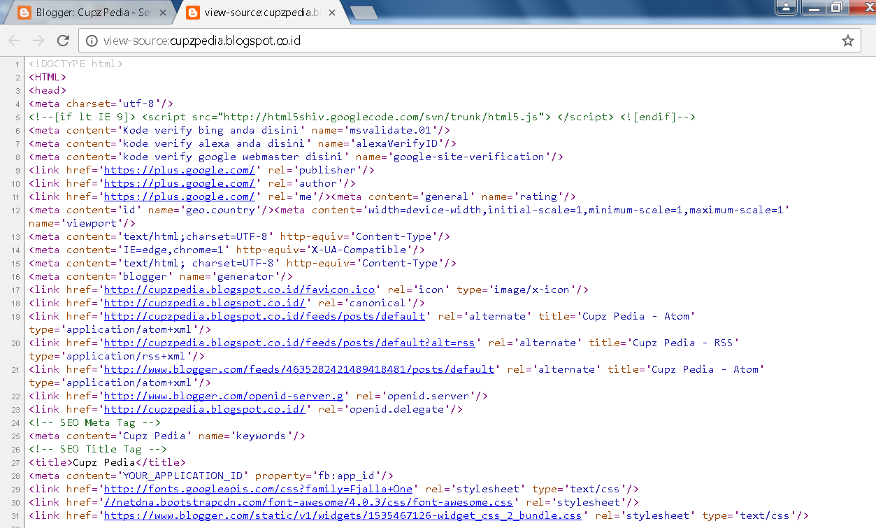 Cara Melihat Source Code Blog Yang Tidak Bisa Di CTRL U Dan Klik Kanan ...