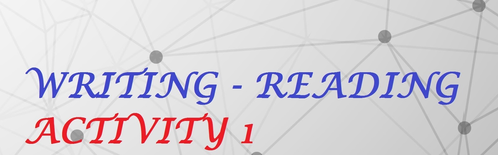 English Level A2 - UCO: WRITING - READING ACTIVITIES