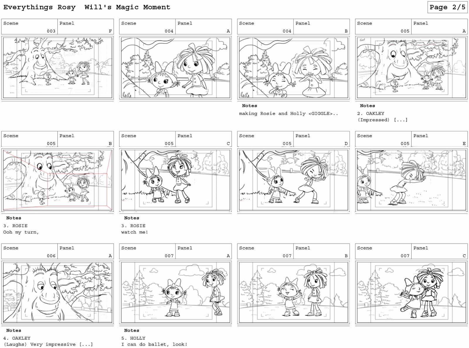 Animation director, 2D, 3D & STORY ARTIST: animation boards