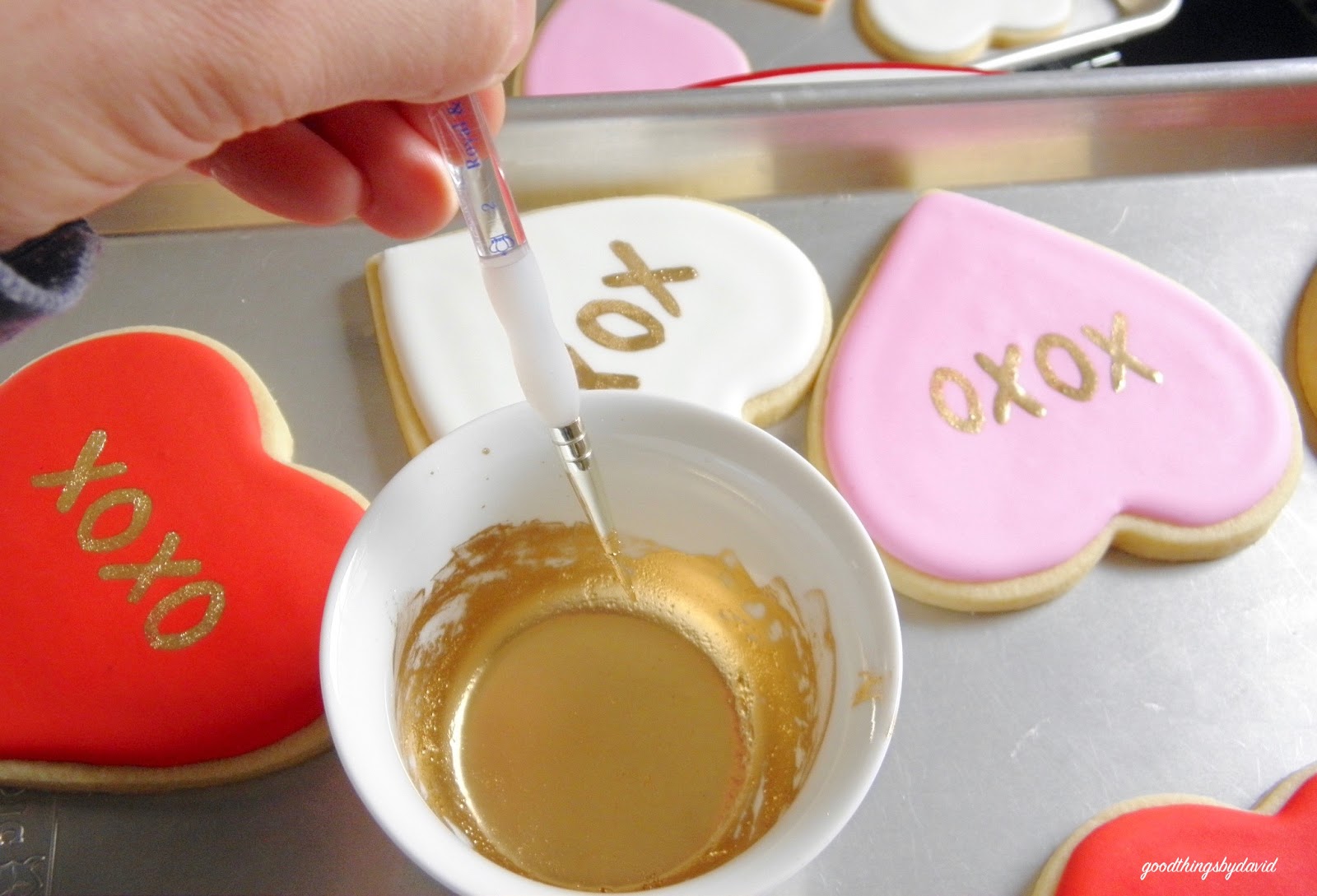 Xoxo Sugar Cookies for Valentine's Day