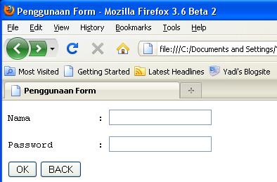Computer & Networking: Penggunaan Form pada HTML