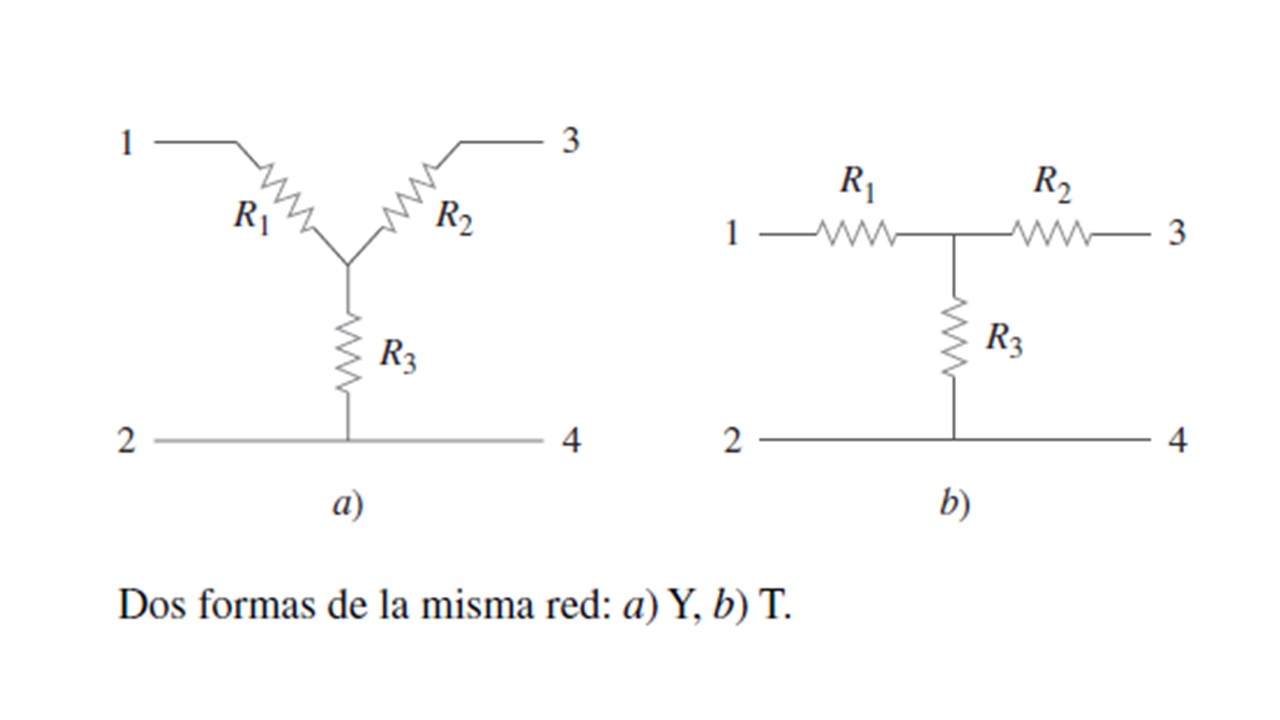 Asignatura Circuitos eléctricos : 9.- Transformaciones estrella - delta.