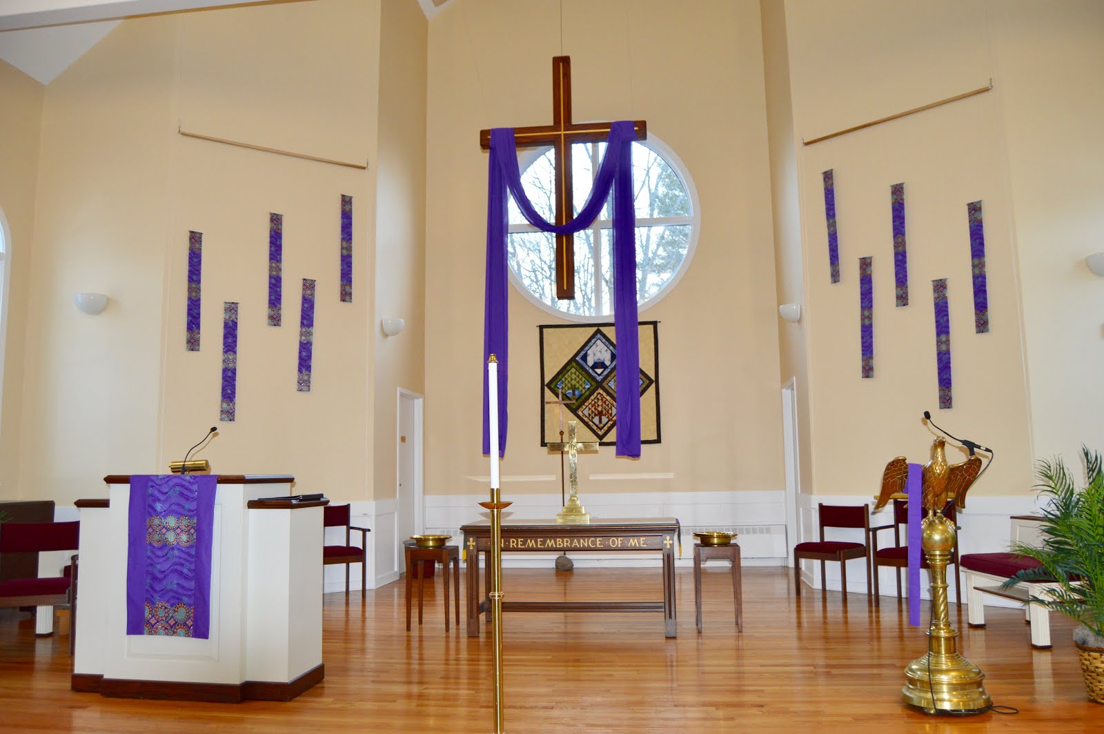 Magnificat Liturgical Artwork: Lenten paraments at Christ Church