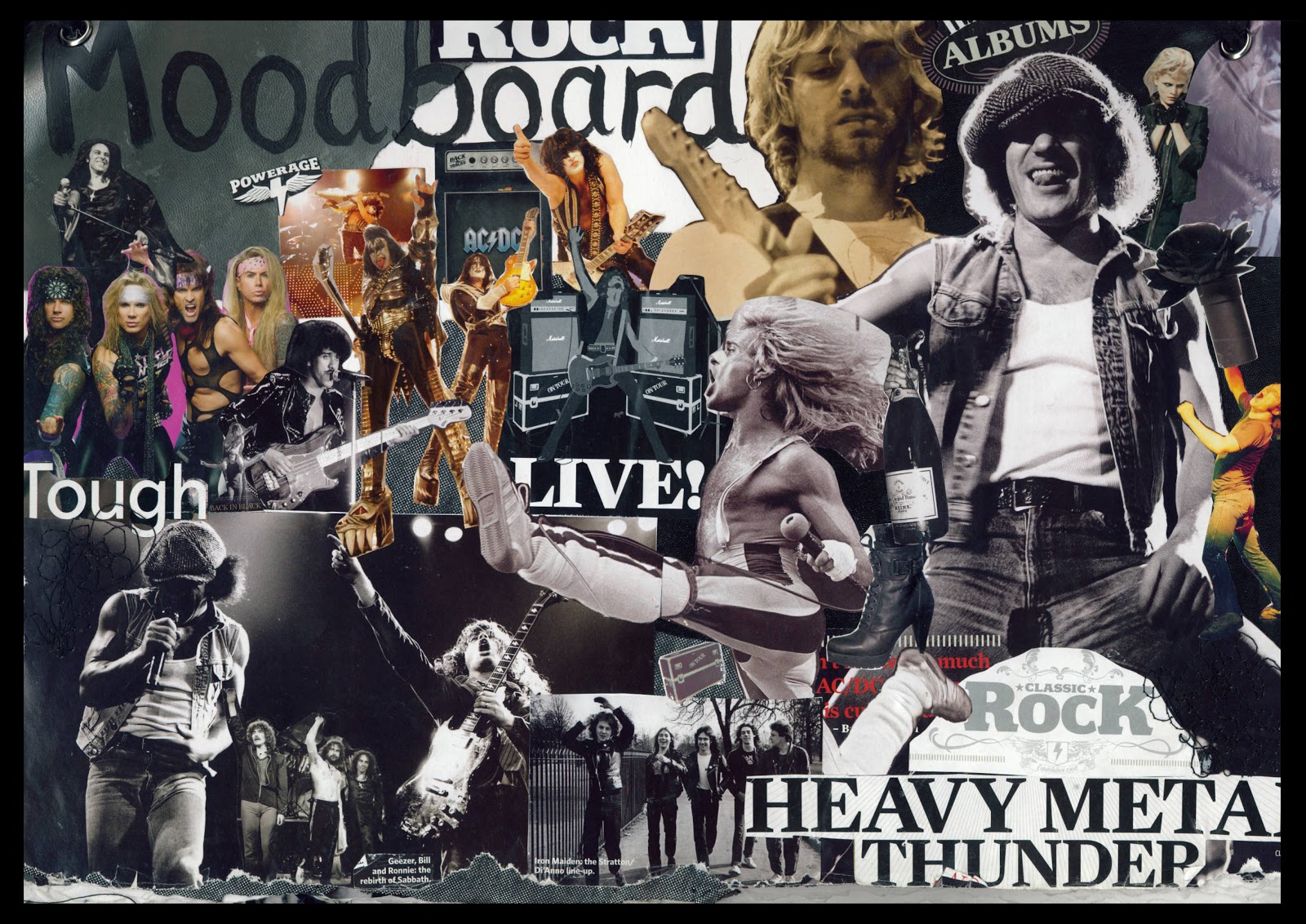 All I want is Hysteria: Classic Rock Inspiration Moodboards