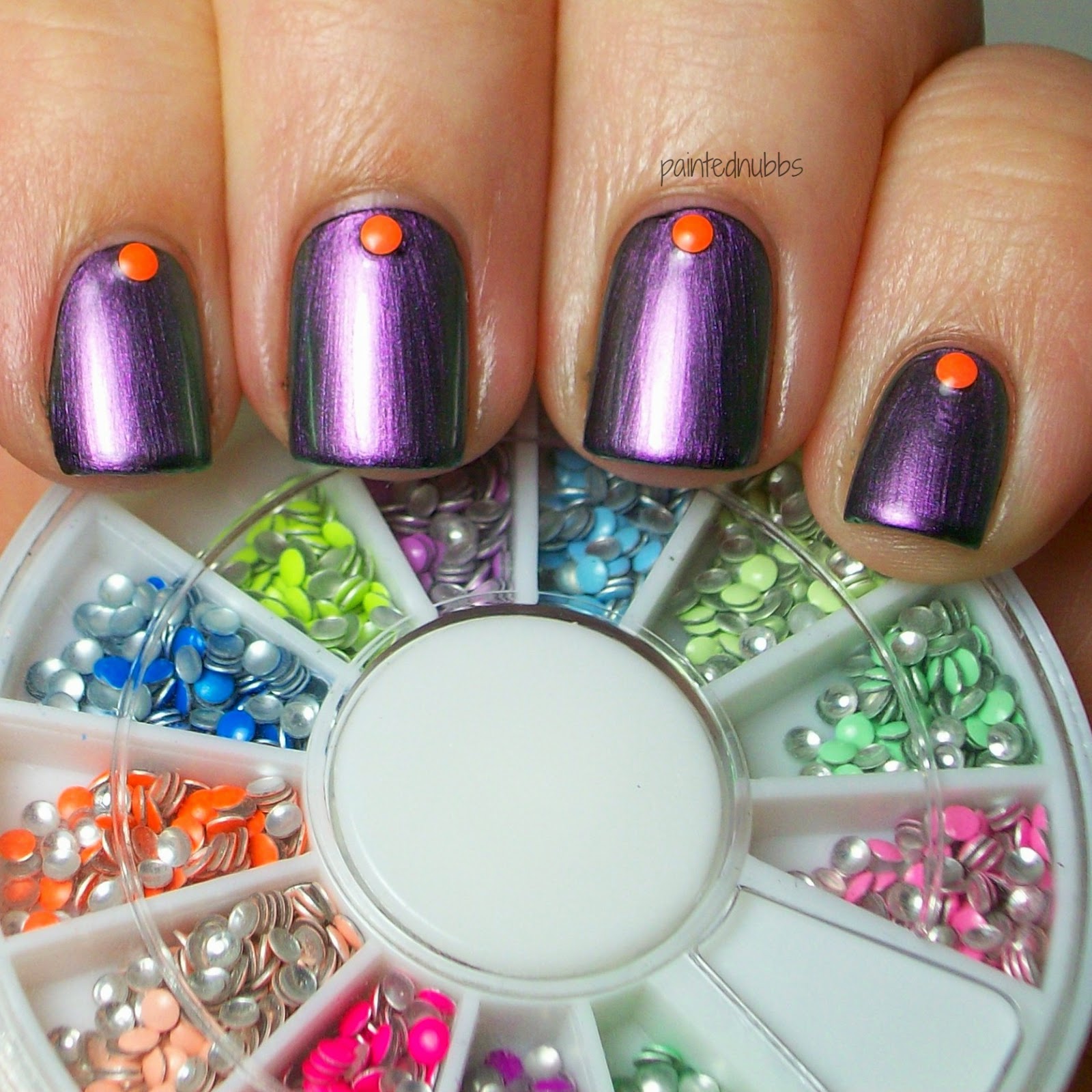 Painted Nubbs: Born Pretty Store 400 Piece Neon Studs