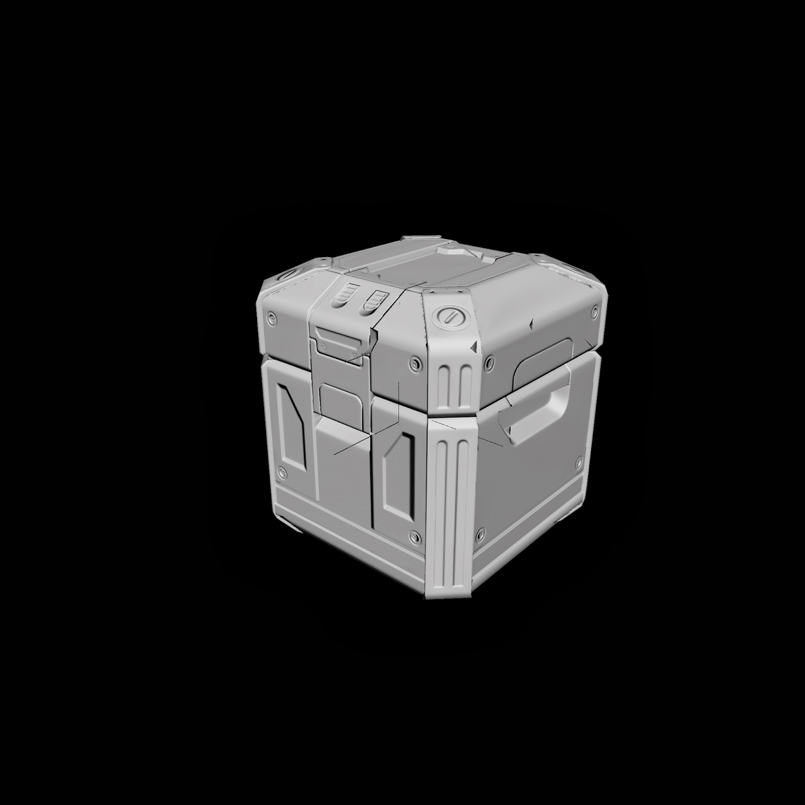 Game Texture Development: Futuristic Cube - Ambient occlusion maps