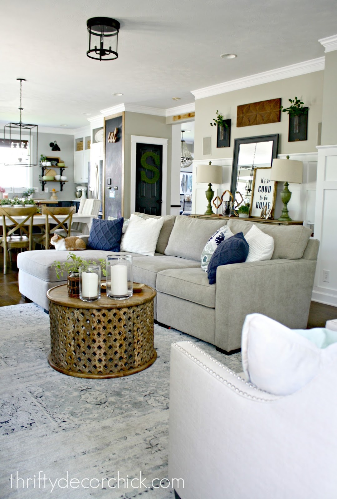 Mini family room makeover complete! | Thrifty Decor Chick | Thrifty DIY ...