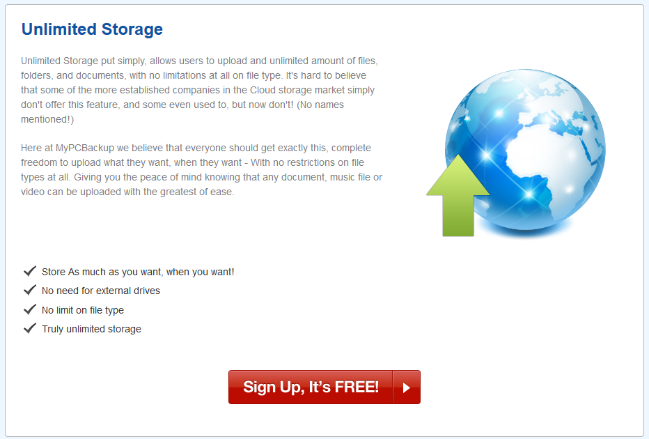 KD7LRJ Blog: MyPcBackup and "unlimited" storage
