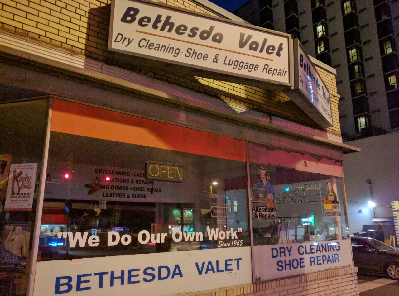 Robert Dyer @ Bethesda Row: Bethesda Valet cleaners to close