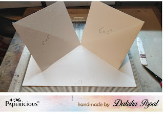 Monochrome Double easel card tutorial