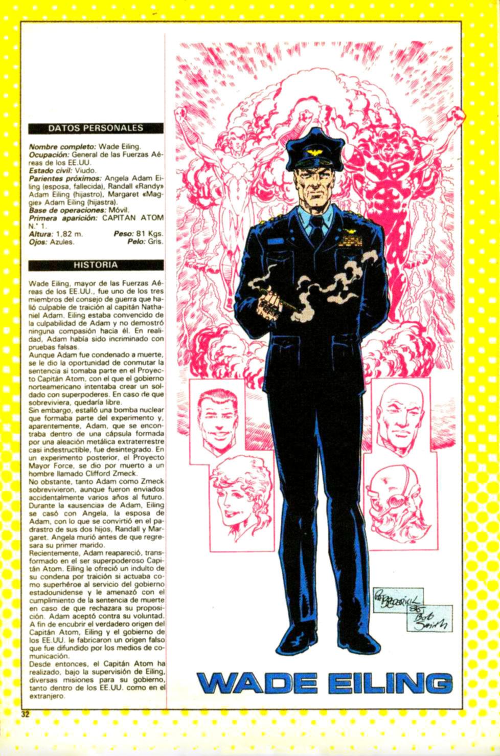 Fichas de Superheroes Marvel y DC: General Eiling