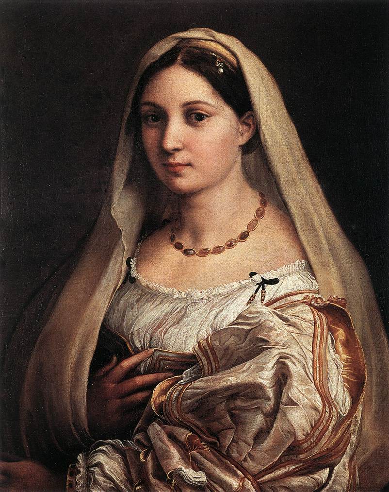 Más clases de arte: Rafael Sanzio, La Donna Velata, 1516