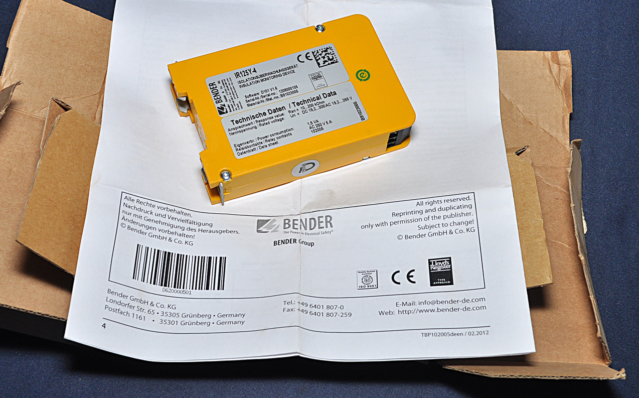 BENDER IR125Y-4 INSULATION MONITORING DEVICE - Aeliya Marine