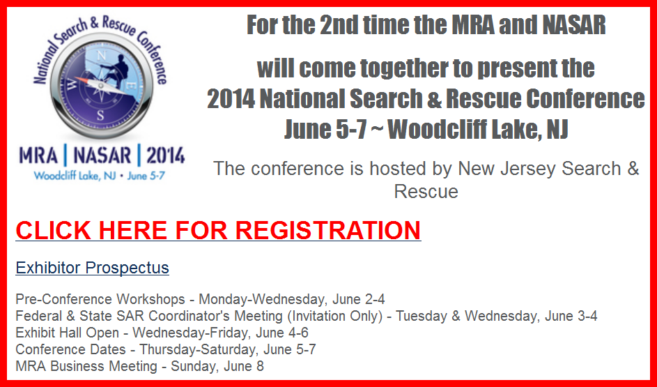 The Spec Ops Blog: SAR CONFERENCE: 2014 National Search & Rescue ...