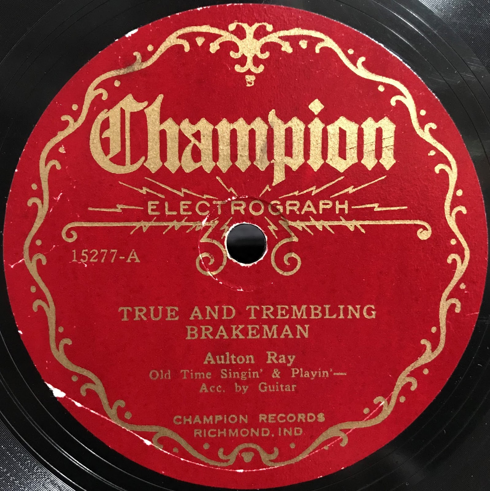 Allen`s archive of early and old country music.: Aulton Ray - Champion ...