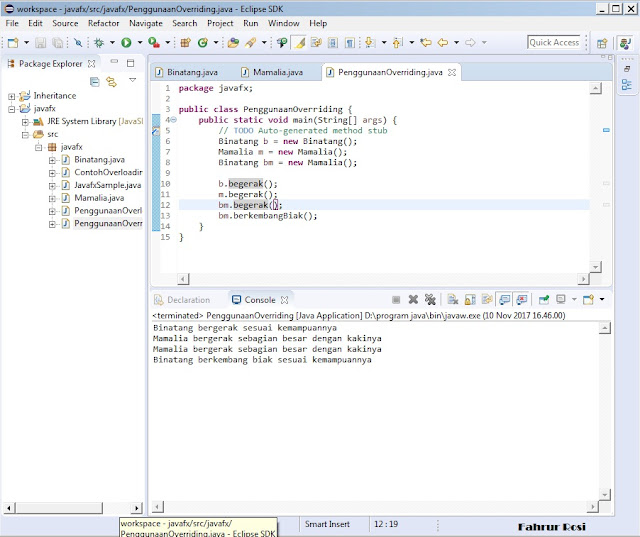 Definisi dan Implementasi Overloading Method dan Overriding Method pada ...