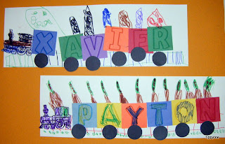Tippytoe Crafts: Name Trains