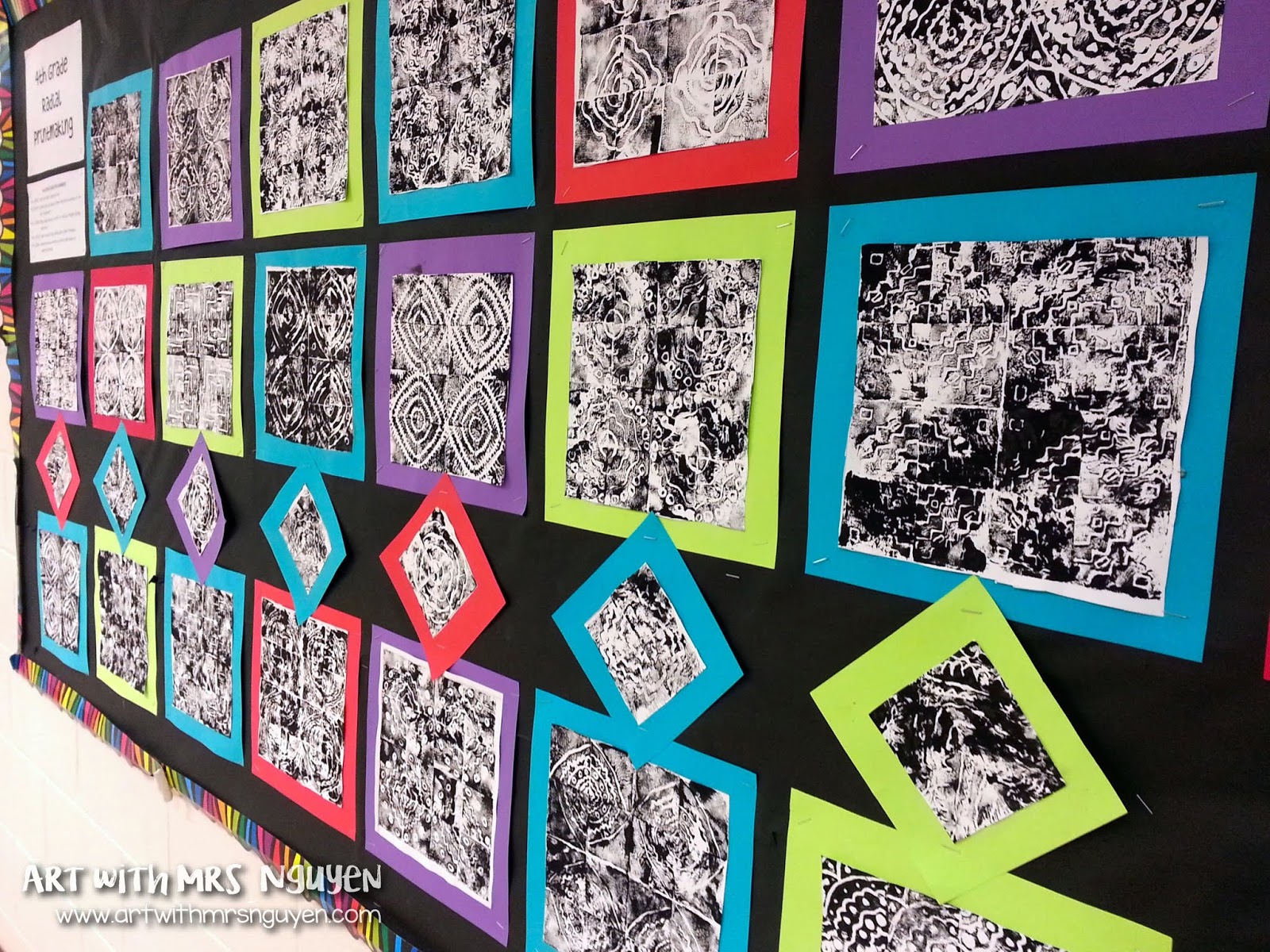 Radial Printmaking Display | Art with Mrs. Nguyen