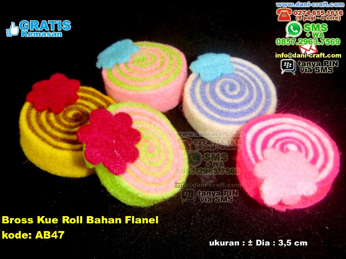 Bros Roll Cake Bahan Flanel | Souvenir Pernikahan