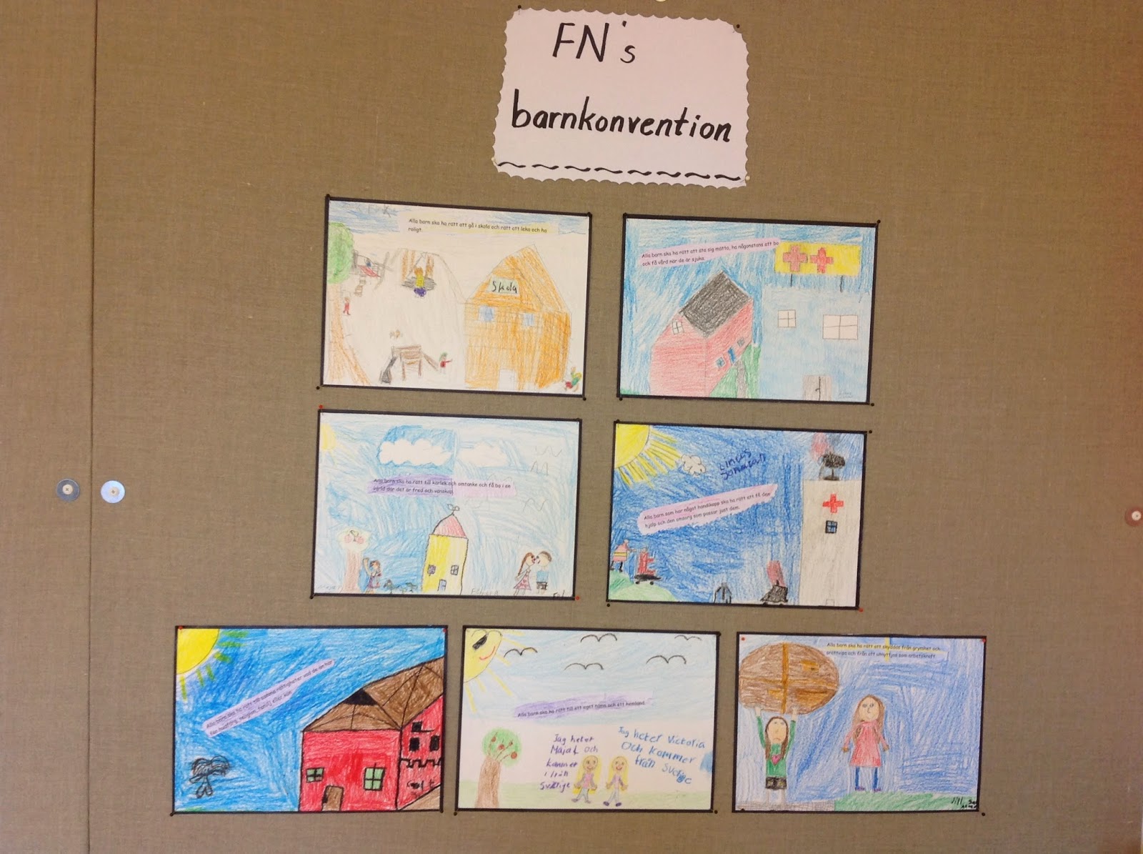 Klass 3B bloggar: FN´s barnkonvention