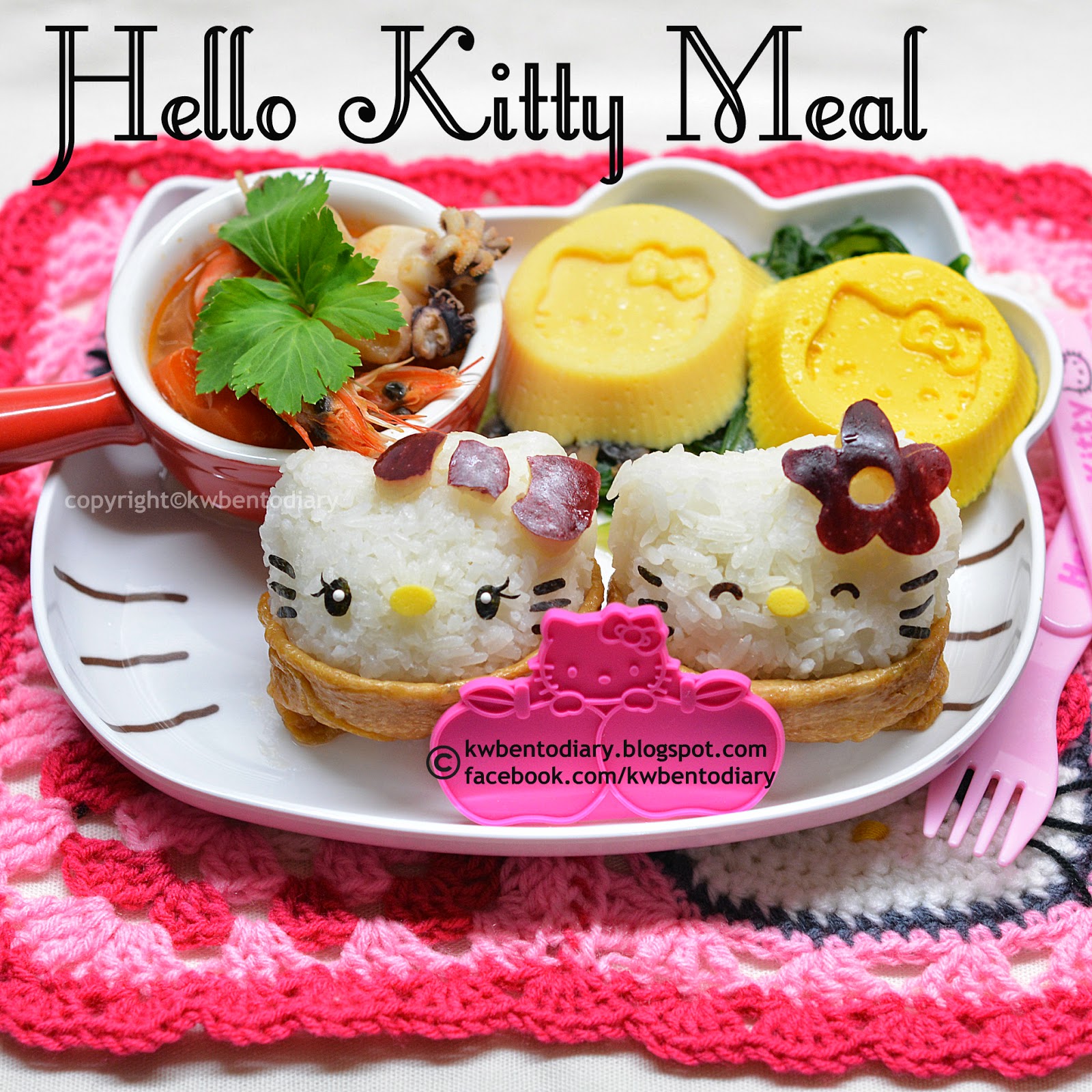 Karenwee's Bento Diary: Homecooked Hello Kitty Meal