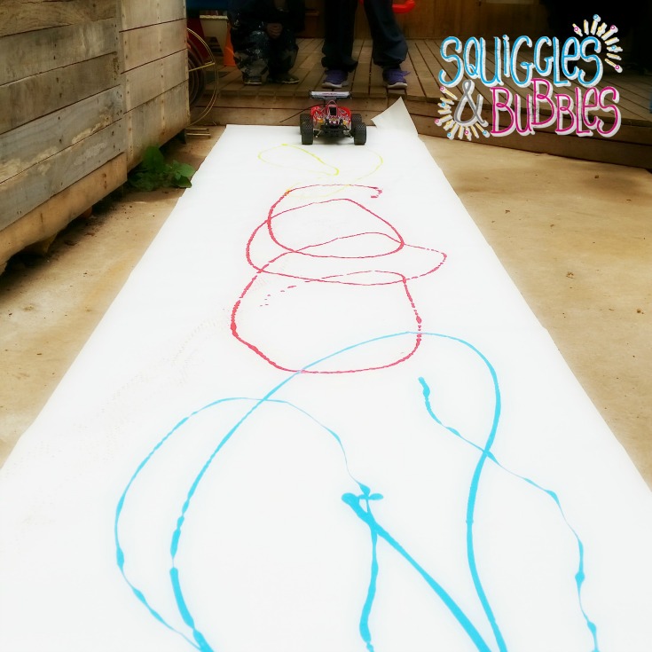 Squiggles and Bubbles: Remote Control Vehicle Painting