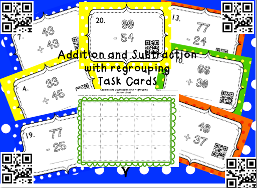 Table Talk with C and C: Addition & Subtraction with QR Codes!