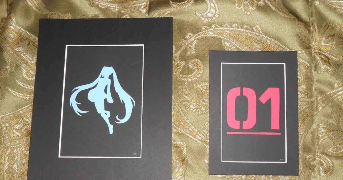 Jeff Ellison Art: Hatsune Miku 3-D and matted silhouettes