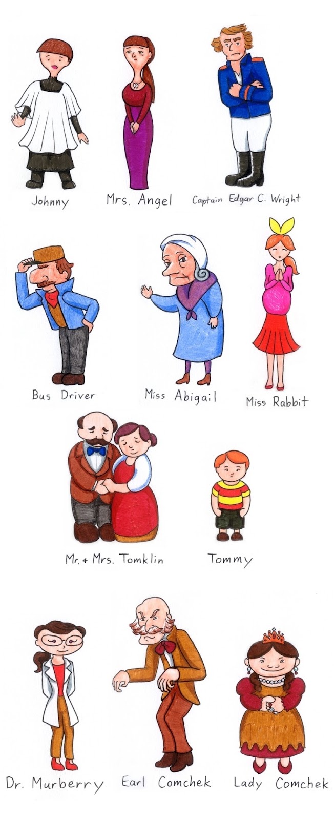 Snowflake Clockwork: Original Professor Layton characters