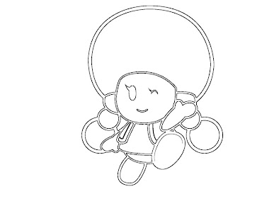 #11 Toadette Coloring Page