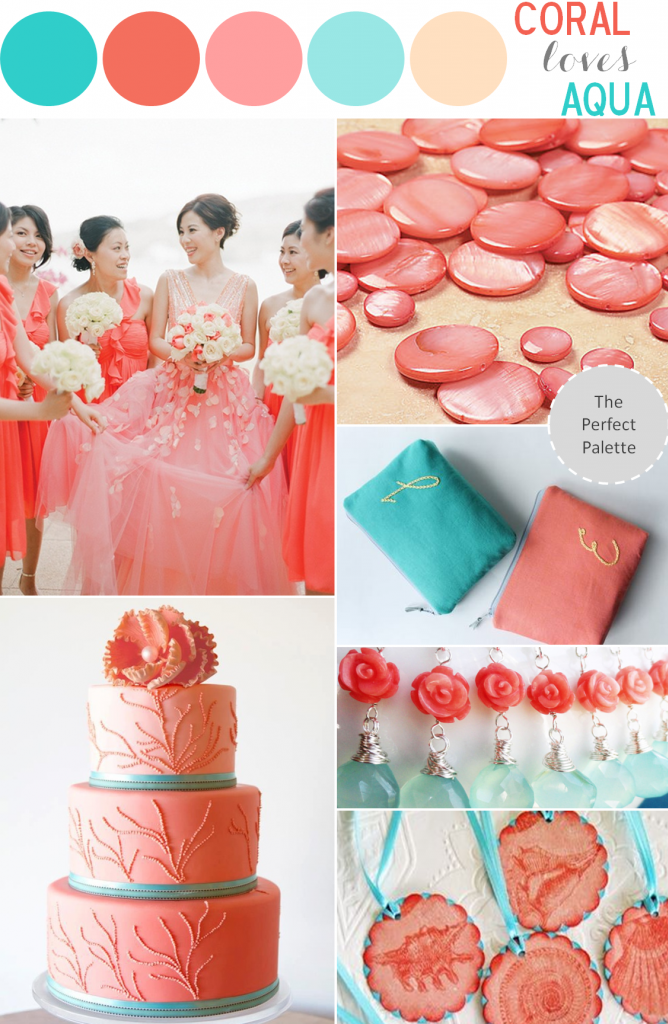 Color Story | Coral Loves Aqua! | The Perfect Palette