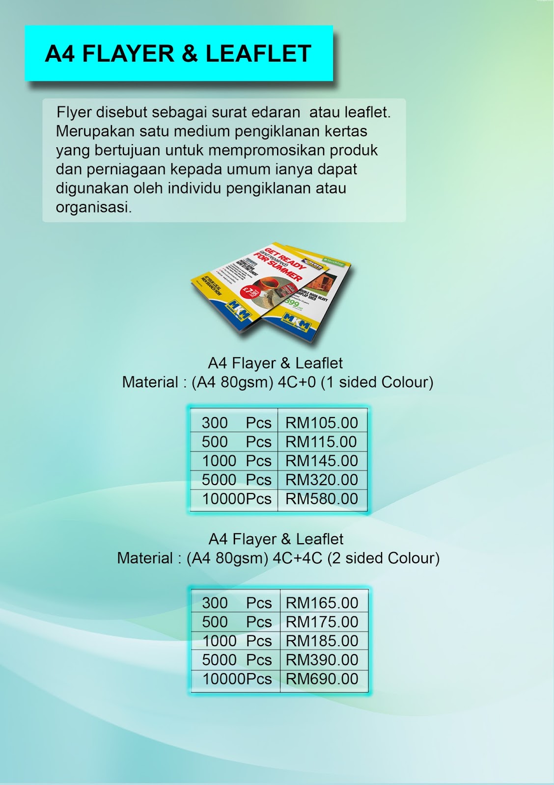 Cetak Murah Production: Produk Flyers/ Brouher / Pamplet
