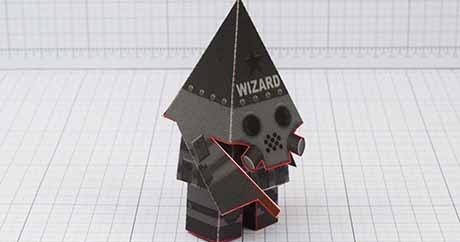 Swat Wizard Robot Paper Toy | Paperized Crafts