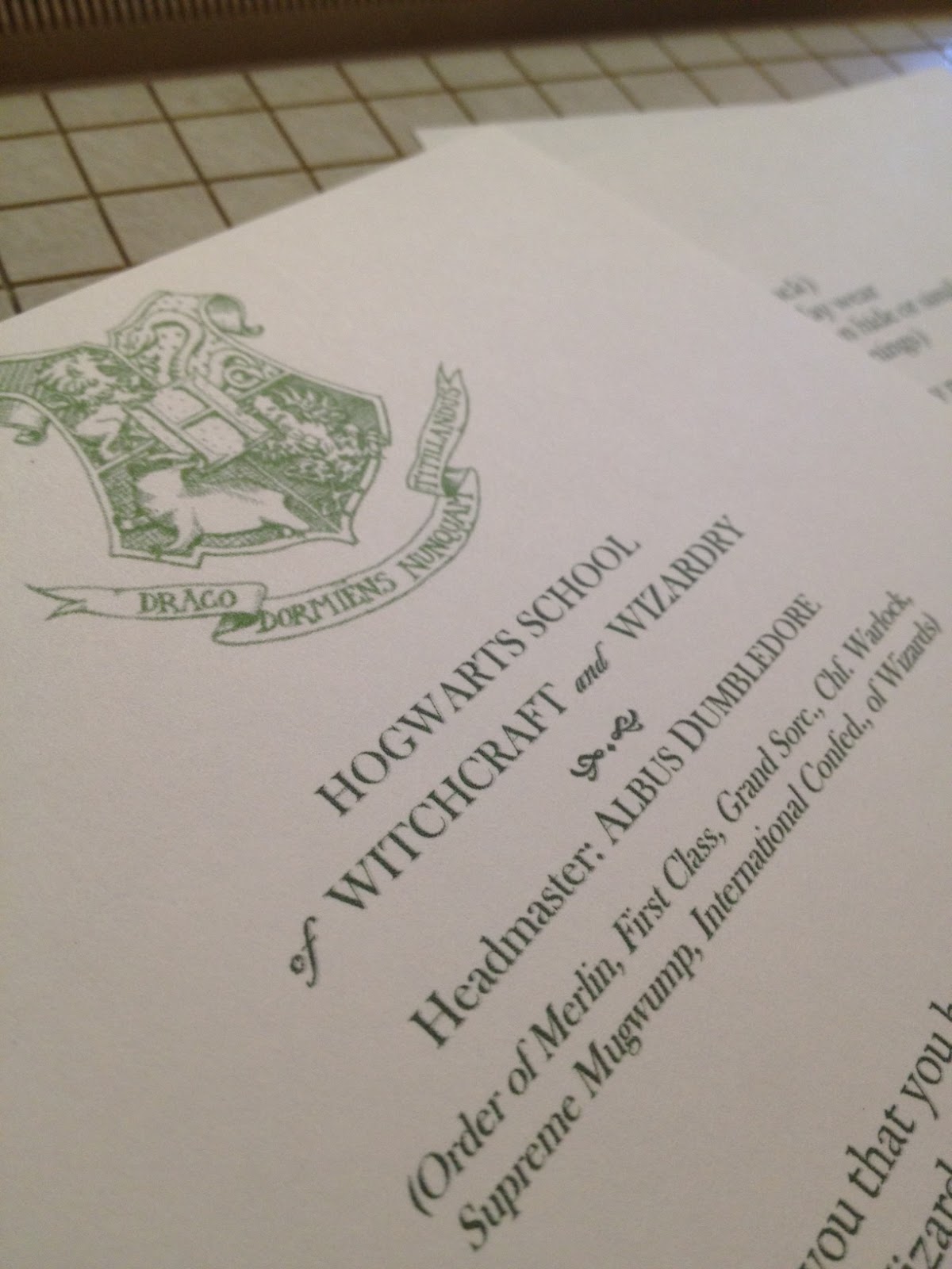 it's not like it's rocket surgery: Hogwarts Acceptance Letter