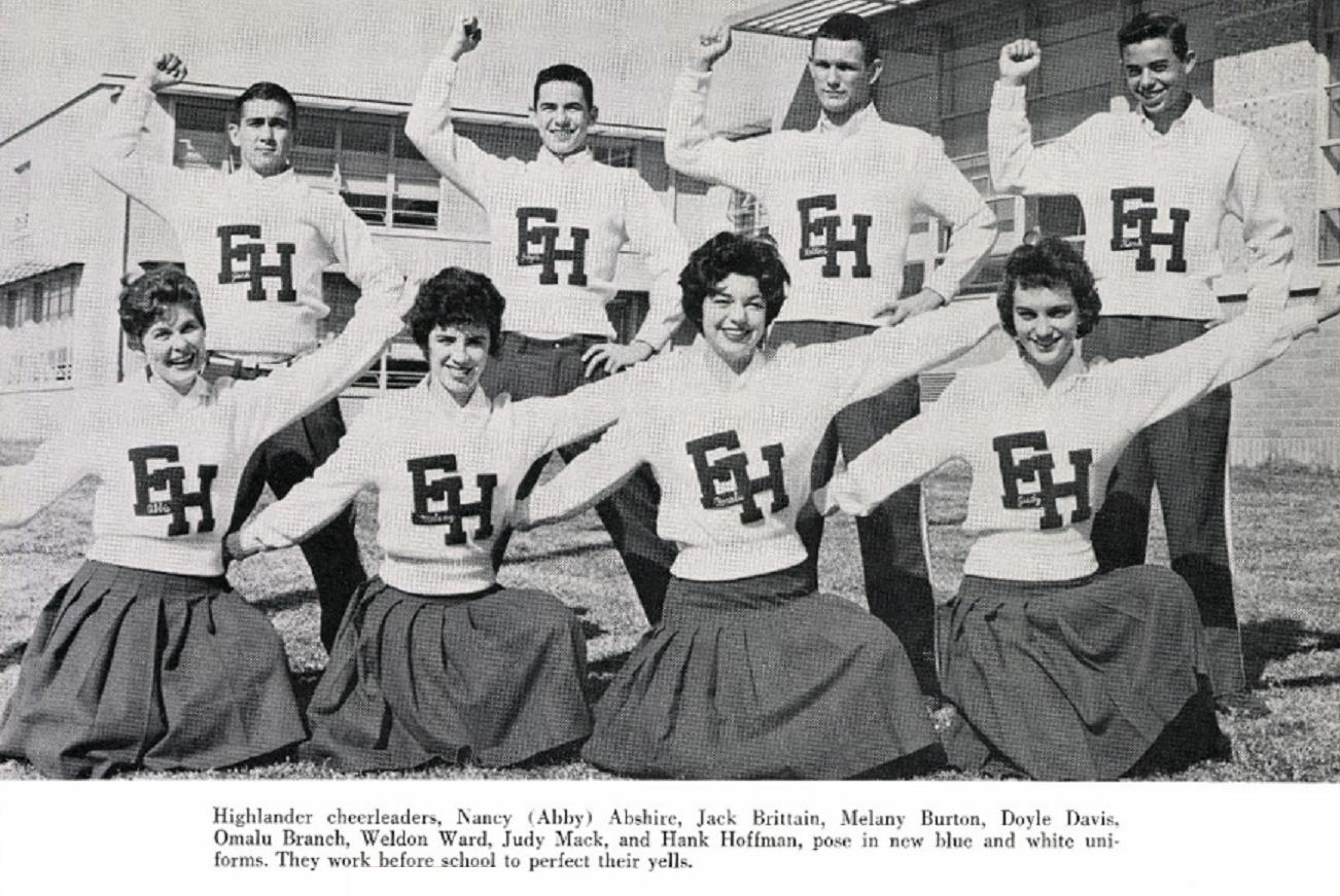 1963 Eastern Hills High School EHHS Highlanders: EHHS Cheerleaders
